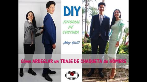 DIY Cómo estrechar un traje de chaqueta de hombre YouTube