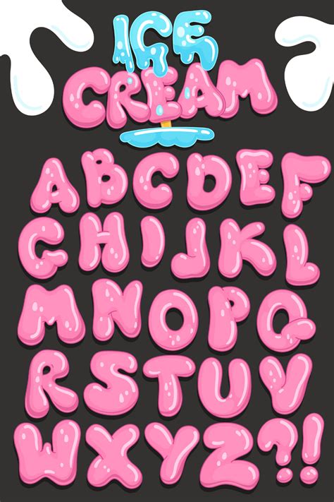 Bubble Style Ice Cream Fonts In 2024 Graphic Design Tutorials
