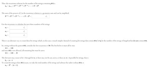 solved application of recurrence relations let a n be the