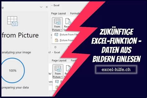Zukünftige Excel Funktion Daten aus Bildern einlesen excel hilfe ch