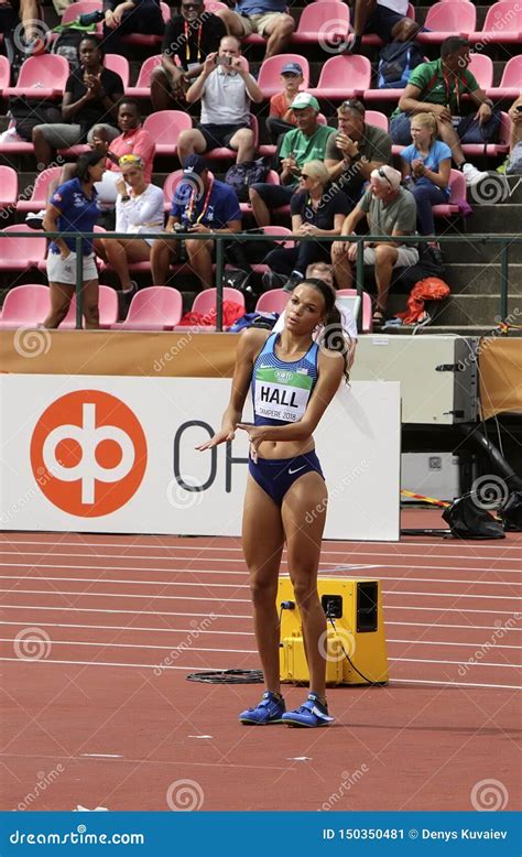 Anna Hall Usa American Track And Field Athlete On Heptathlon Event In