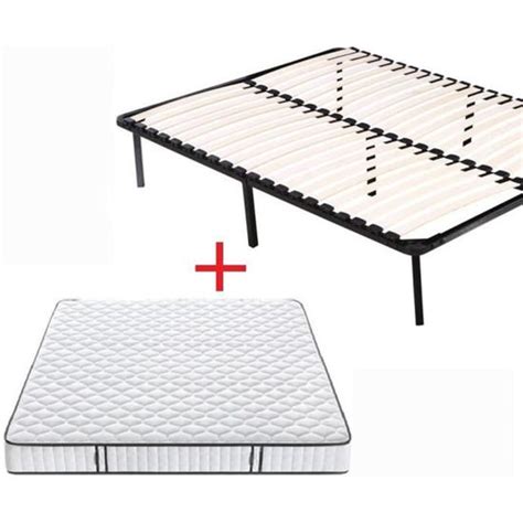 Pack Matelas 140x190 Cm Sommier Pieds Cdiscount Maison
