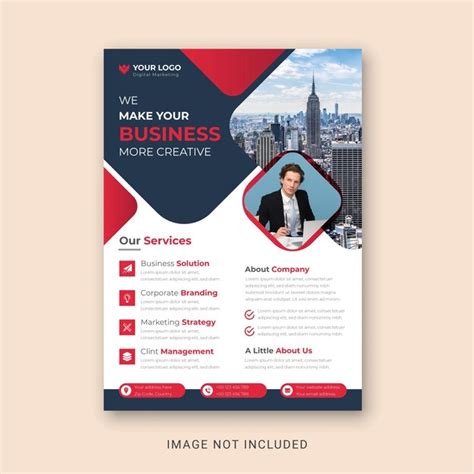 Vector Kreative Digitale Marketing Corporate Modern Business Flyer