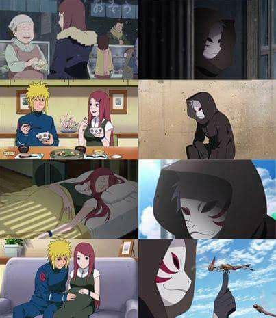 Kakashi Protecting Kushina With Naruto Anime Naruto Naruto Uzumaki