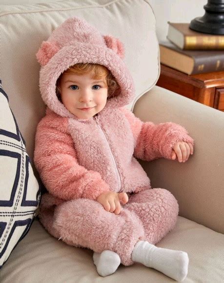 Macac O Infantil Ted Pel Cia Menina Inverno Capuz Elo