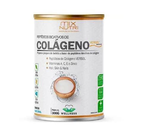 Colágeno verisol vitaminas 300g mix nutri neutro Colágeno