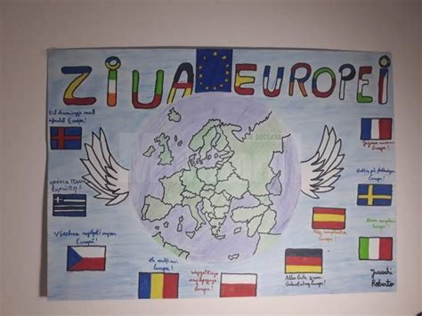 Ziua Europei sărbătorită online de elevii Școlii Gimnaziale
