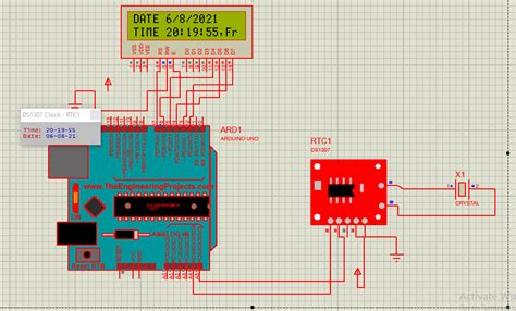 sani edu technical rtc ds1307 with arduino using proteus
