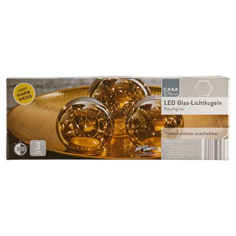 Casa Deco Led Glas Lichtkugeln Aldi S D