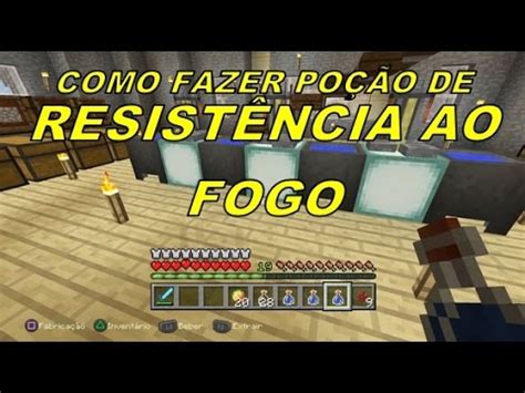 MINECRAFT Como Fazer Poção de Resistência ao Fogo YouTube