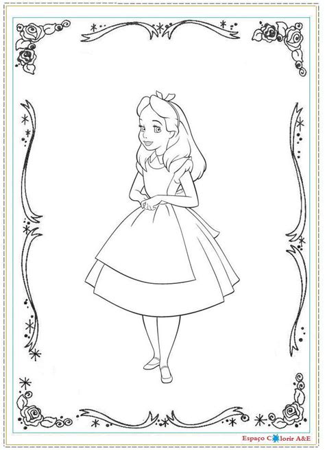 Portal A E Colorir Alice No Pais Das Maravilhas A7