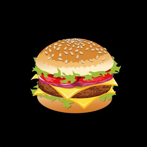 Premium Vector Burger Vector Art Design