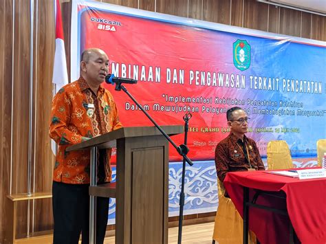 Pj Bupati Landak Buka Kegiatan Pembinaan Dan Pengawasan Terkait