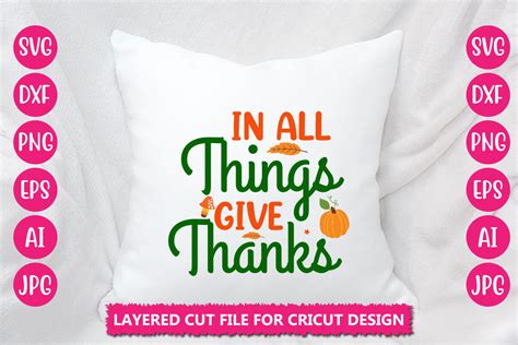 In All Things Give Thanks SVG Cut File By DesignAdda TheHungryJPEG