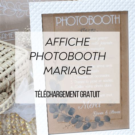 Affiche Photobooth Mariage Imprimer