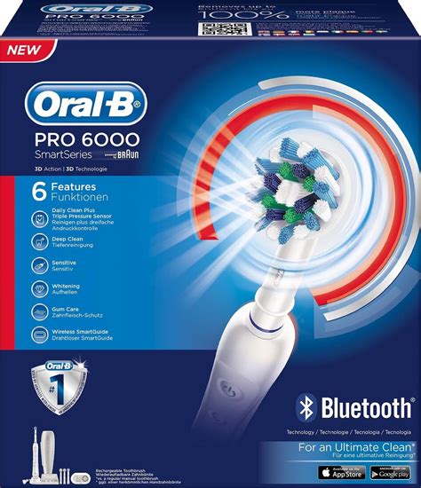 La brosse à dent électrique rechargeable Pro 6000 Smart Series d Oral B