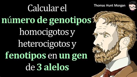 Calcular el 𝐧ú𝐦𝐞𝐫𝐨 𝐝𝐞 𝐠𝐞𝐧𝐨𝐭𝐢𝐩𝐨𝐬 homocigotos y heterocigotos y 𝐟𝐞𝐧𝐨𝐭𝐢𝐩𝐨𝐬