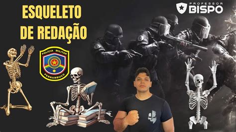PMPE 2023 ESQUELETO DE REDAÇÃO BANCA AOCP YouTube