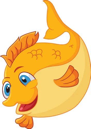 Cartoon Cute Goldfish Royalty Free Vector Image Cartoon Vector