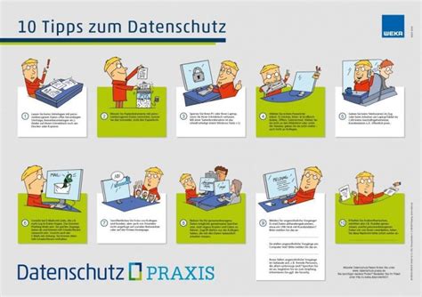 Poster 10 Tipps Zum Datenschutz Mitarbeiter Einfach Sensibilisieren