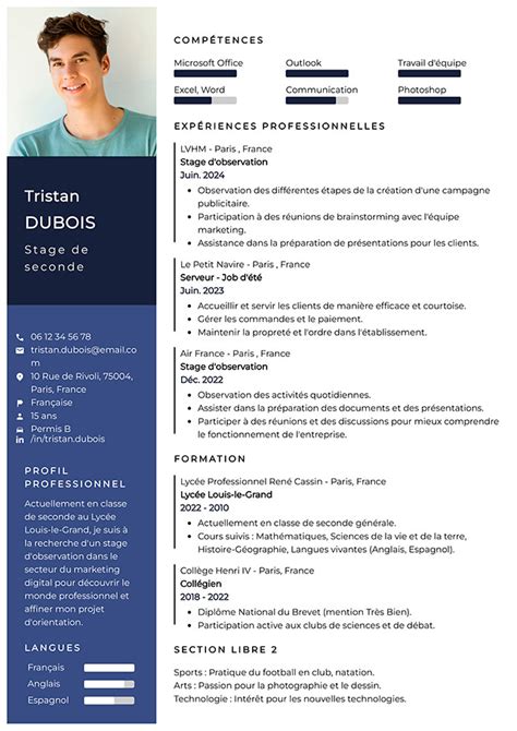 CV Vendeur Modèle Gratuit Conseils et Exemple 2024