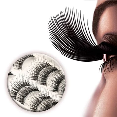 Pairs Set Natural Thick Full False Eyelashes Super Long Criss Cross