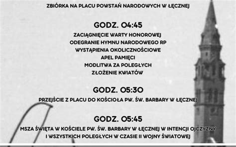 Zaproszenie na obchody 84 rocznicy wybuchu II Wojny Światowej Powiat