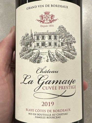 2020 Vignobles Bourceau Château La Gamaye Blaye Côtes de Bordeaux