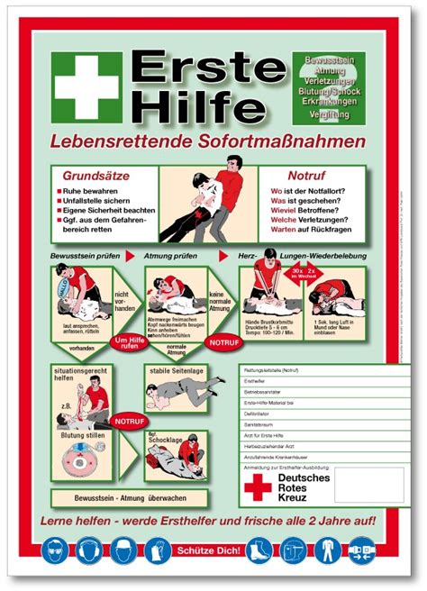 Erste Hilfe Plakat