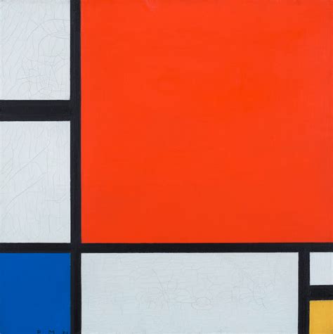 Discover Piet Mondrian Composition With Red Blue And Yellow 1930