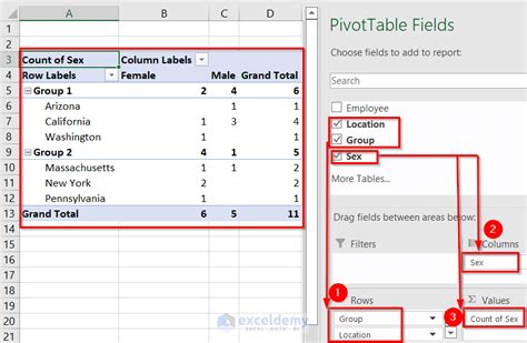 How To Rename A Default Group Name In Pivot Table 2 Ways