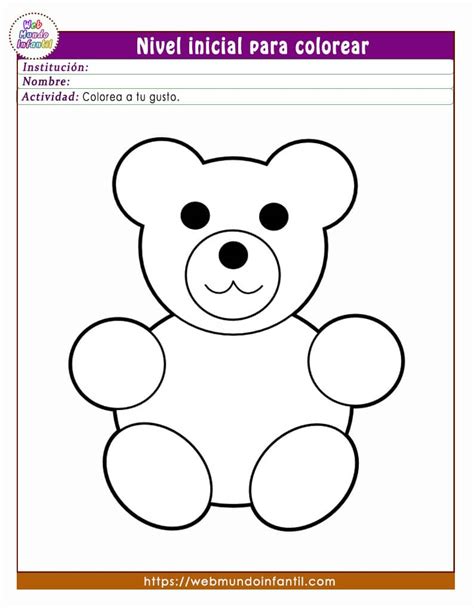 Dibujos De Educaci N Inicial Para Colorear E Imprimir