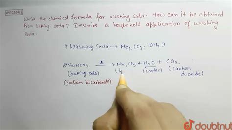 Chemical Formula For Baking Soda