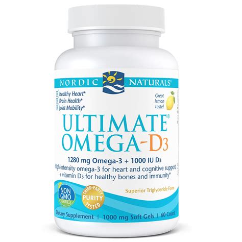 Nordic Naturals Ultimate Omega D Softgels Mg Ct Walmart