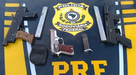 Em menos de 24 horas PRF apreende cinco armas durante operação no