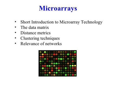 microarray analysis