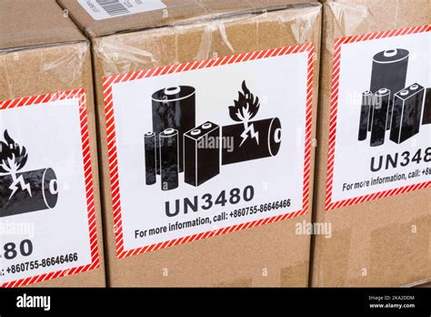 UN 3480 Lithium Ion Battery Shipping Warning Label For Lithium Fire