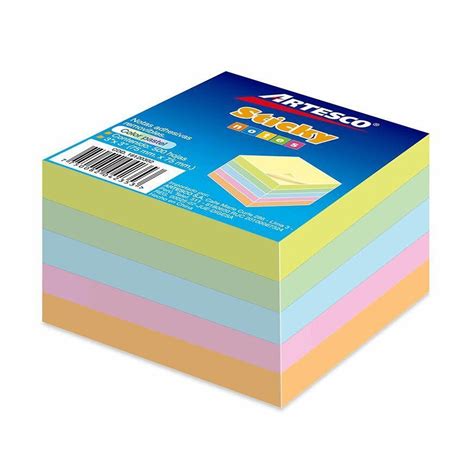 Notas Adhesivas X X Mm Colores Pastel Hojas