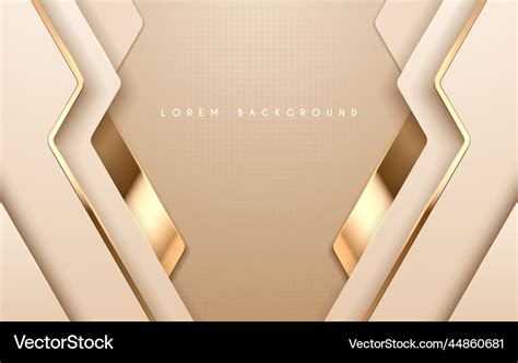 Abstract Gold And White Luxury Background Vector Image