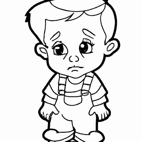 Menino Triste Desenhos Para Imprimir E Colorir Atividades