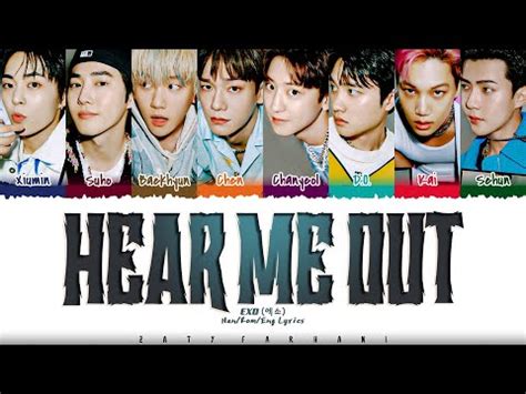 EXO 엑소 Hear Me Out Lyrics Color Coded Han Rom Eng YouTube