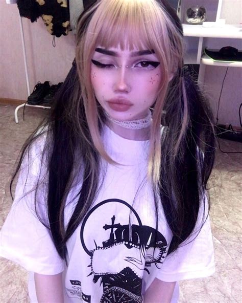 Grunge Goth Emo Hair Hair Hair Punk Makeup Hair Makeup Hair Inspo Color Hair Color E Girl