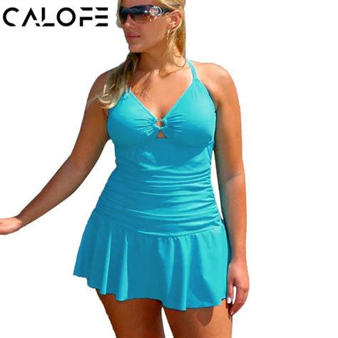 Buy Calofe Sexy Plus Size One Piece Swimsuit Bikini Women Backless Large Size