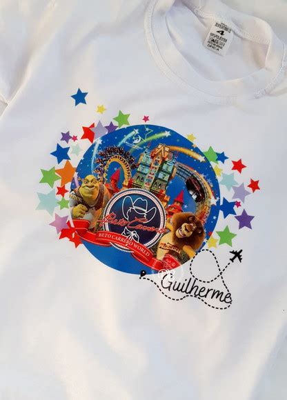 Camiseta Personalizada Beto Carrero Da A Frente Produtos Elo7