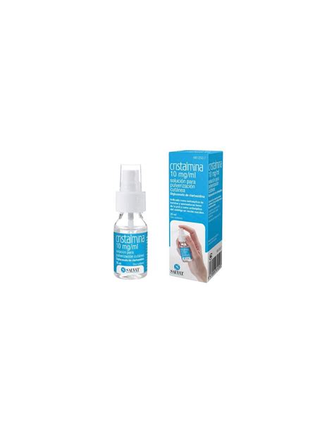CRISTALMINA 10 MG ML SOLUCION PARA PULVERIZACION CUTANEA 1 FRASCO 25 ML