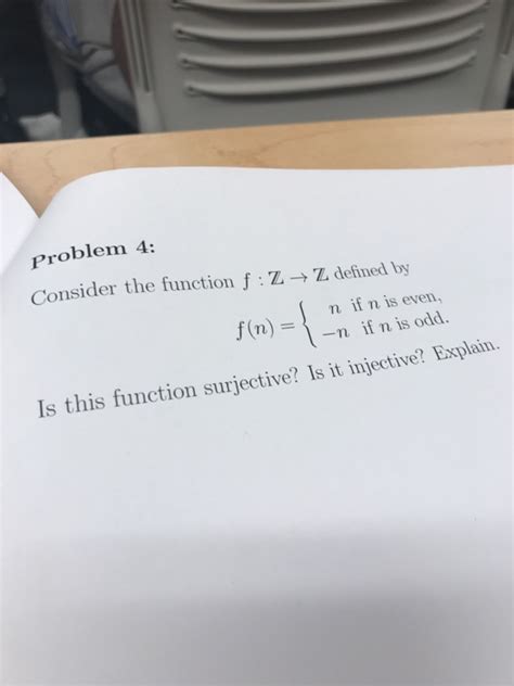 solved problem 4 consider the function f z → z defined by