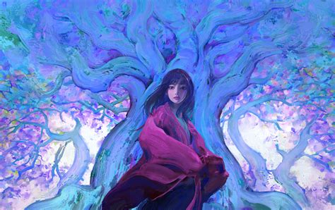 Papel de parede arte digital obra de arte ilustração pintura azul