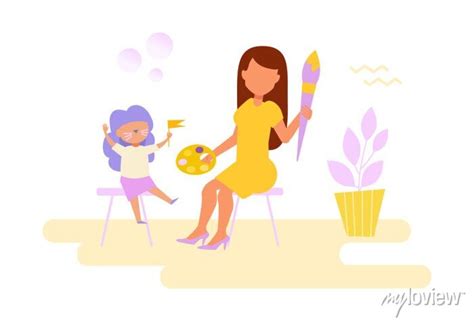Face Painting Vector Cartoon Isolated Art On White Background