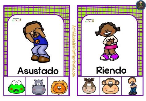 Tarjetas Para Trabajar Las Emociones Emociones Imagenes De Emociones