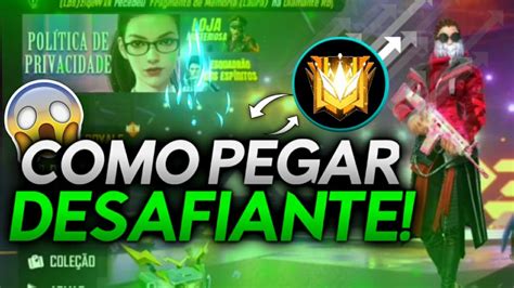 COMO PEGAR DESAFIANTE NO FREE FIRE SEM DOBRO DE PONTOS YouTube